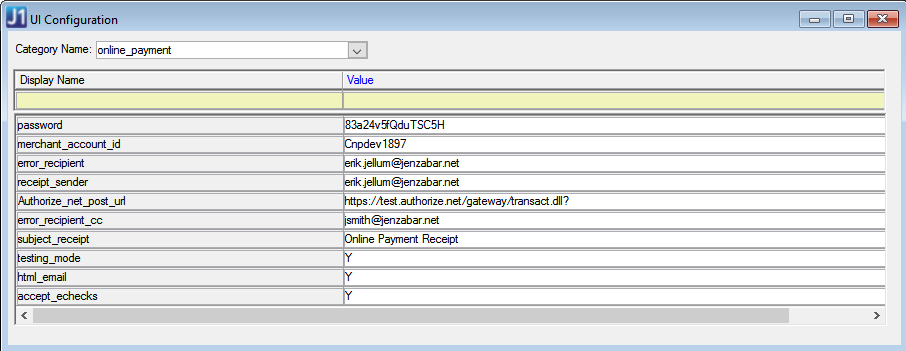 My Student Information Setup
